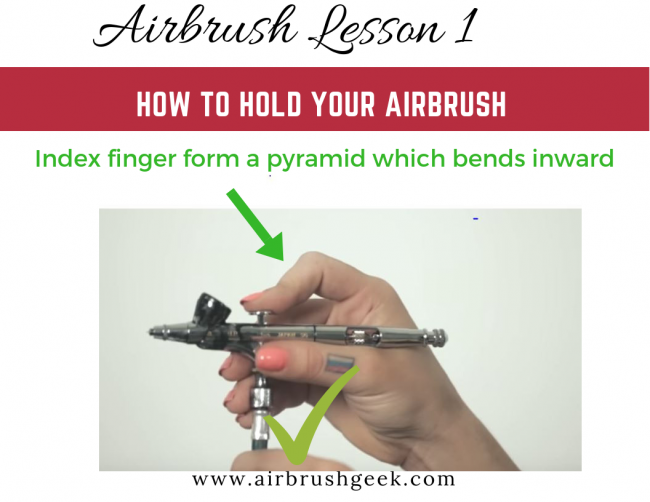 How to use an Airbrush: Holding an airbrush properly [Airbrush Lesson 1] - AirbrushGeek